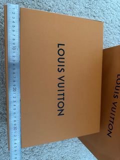 LV paper bag and box set, Luxury, Bags & Wallets on Carousell