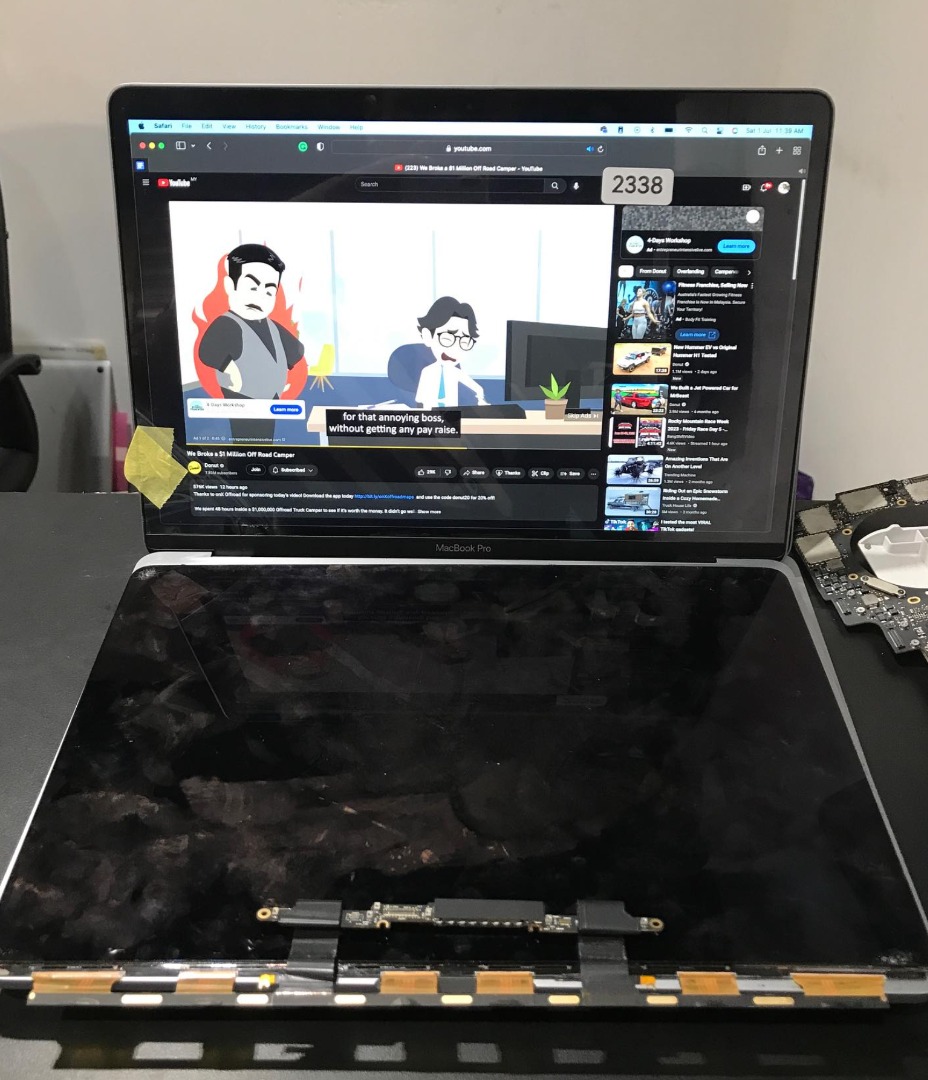 MACBOOK PRO M1 A2338 INTERNAL LCD SCREEN CHANGE, Computers & Tech ...