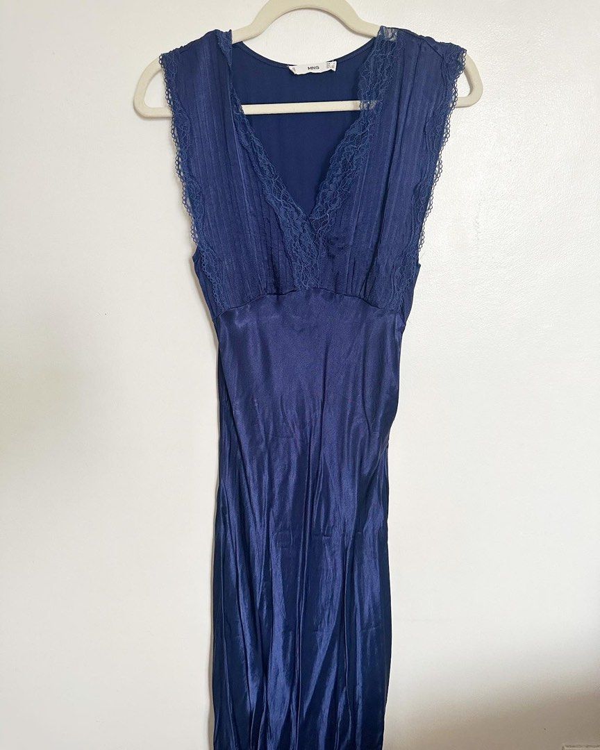 Mango lace detail long dress, Women's Fashion, Dresses & Sets, Dresses ...