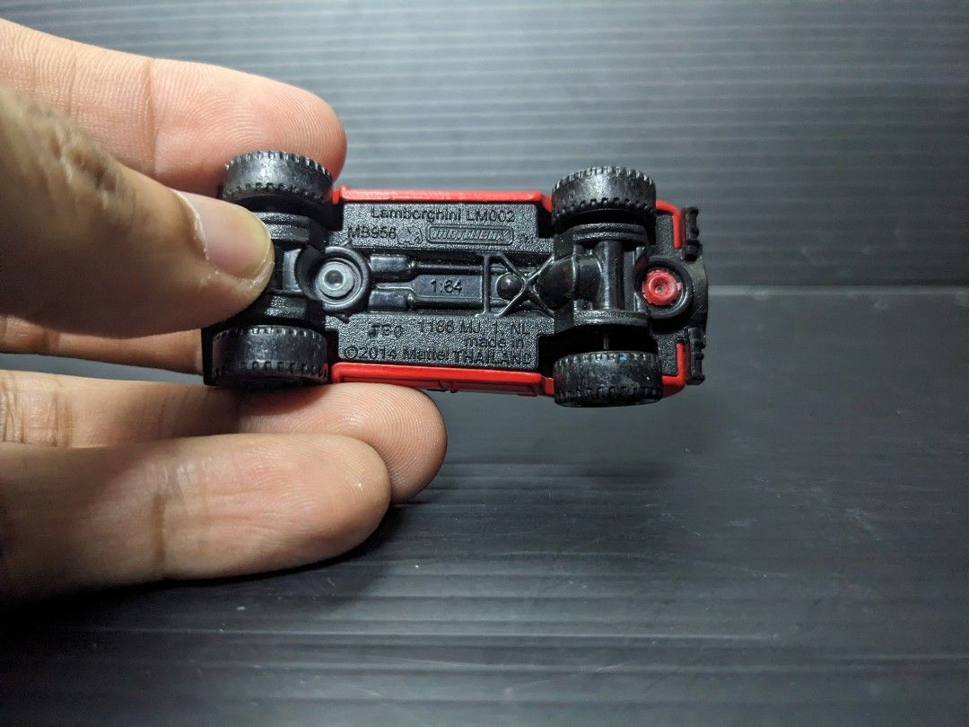 Matchbox Lamborghini LM002-Matte Red With Black Wheels-MBX, Hobbies ...