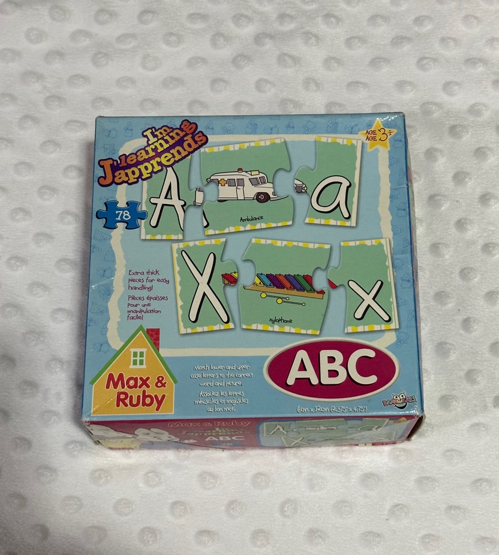 Max & Ruby ABC puzzle, Hobbies & Toys, Toys & Games on Carousell