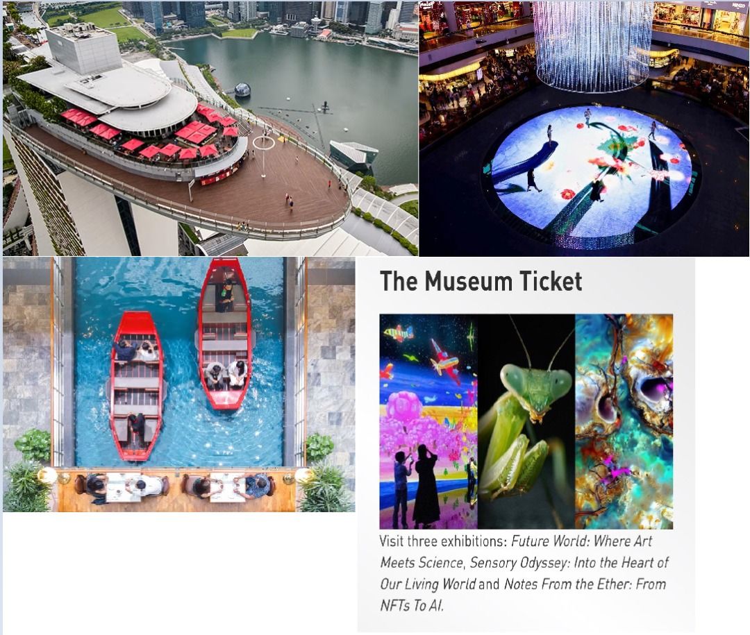 MBS Attractions: Sampan Rides, Sky Park Observation Deck, Digital Light Canvas, The Museum ...