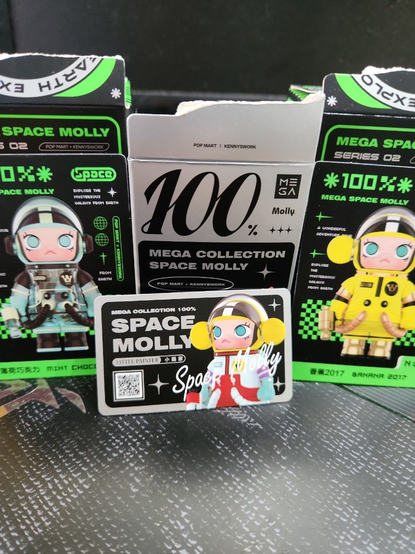 Mega Space Molly - Banana / Little Painter / Mint Choc, Hobbies & Toys, Toys & Games on Carousell