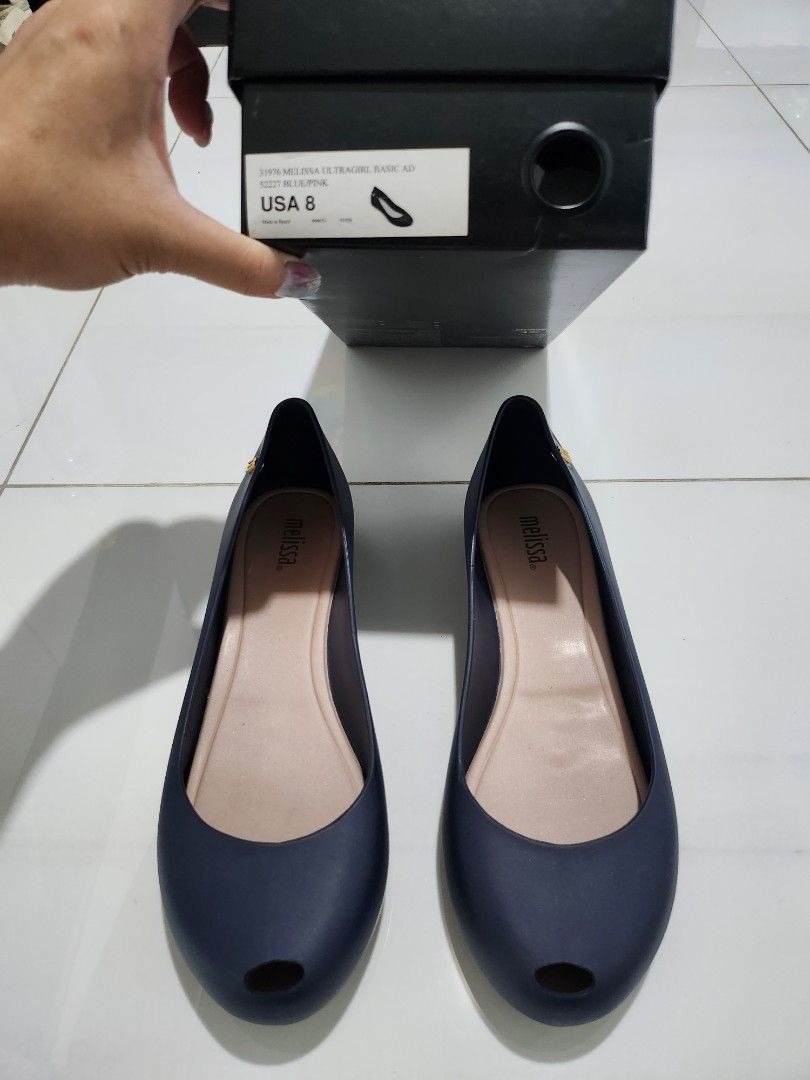 Melissa Ultragirl in Blue - Size US 8, Women's Fashion, Footwear, Flats ...