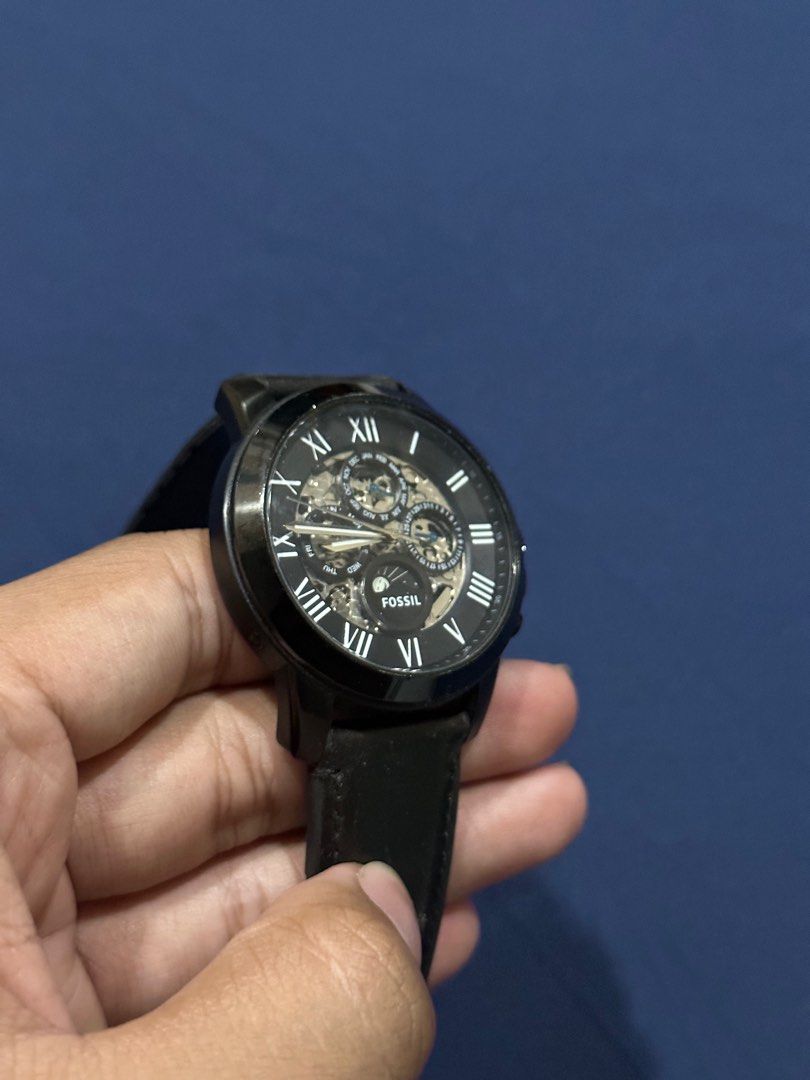 Men's Black Fossil Grant Automatic Skeleton Watch ME3028, Men's Fashion ... Men's Black Fossil Grant Automatic Skeleton Watch ME3028, Men's Fashion ...