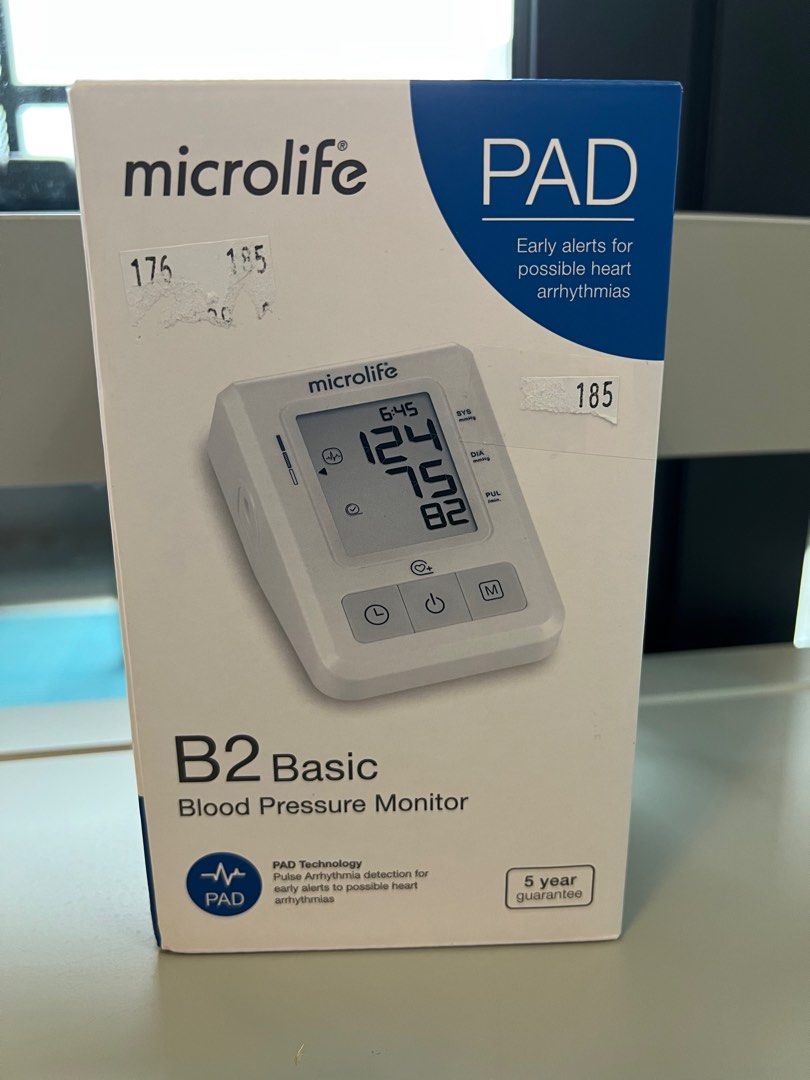 Microlife B2 Basic Blood pressure monitor, Health & Nutrition, Health Monitors & Weighing Scales ...
