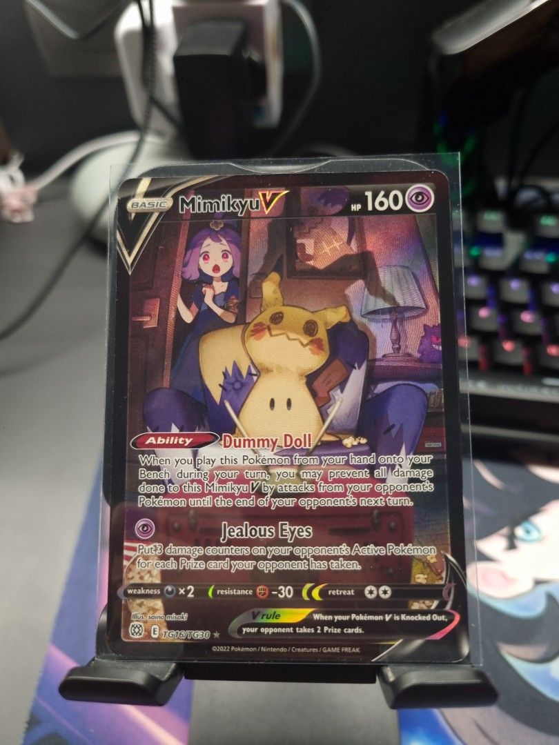 Mimikyu V TG16/30 (Brilliant Stars) Pokemon, Hobbies & Toys, Toys ...