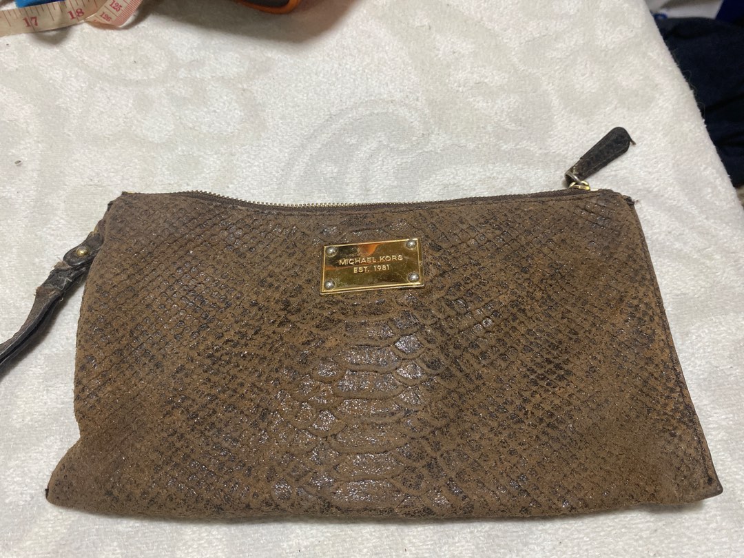 MK SNAKE WALLET POUCH, Luxury, Bags & Wallets on Carousell
