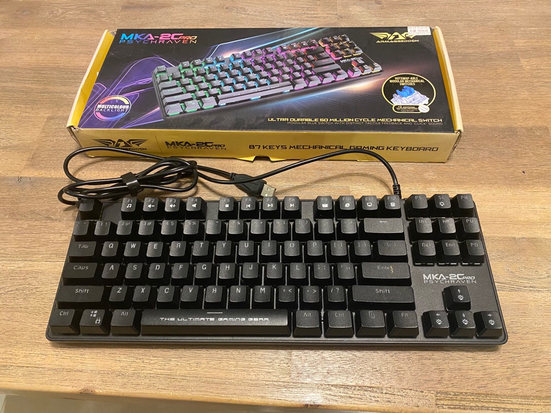 MKA-2C Psychraven pro Keyboard (Half-modded), Computers & Tech, Parts ...