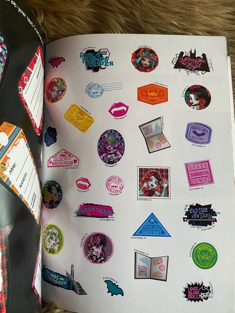 Monster High Monster Exchange with Luggage Tags and Stickers Activity ...
