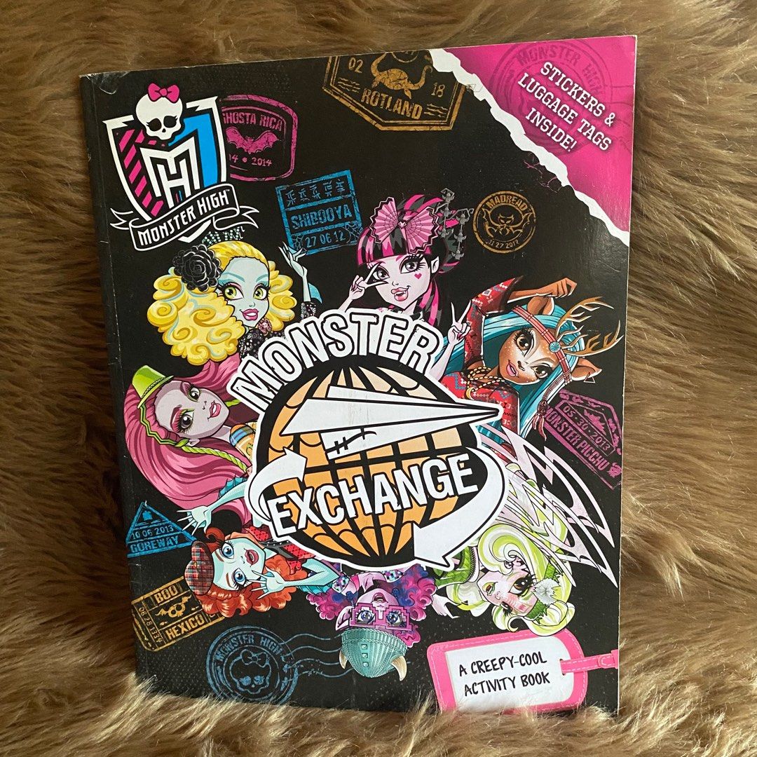 Monster High Monster Exchange with Luggage Tags and Stickers Activity ...