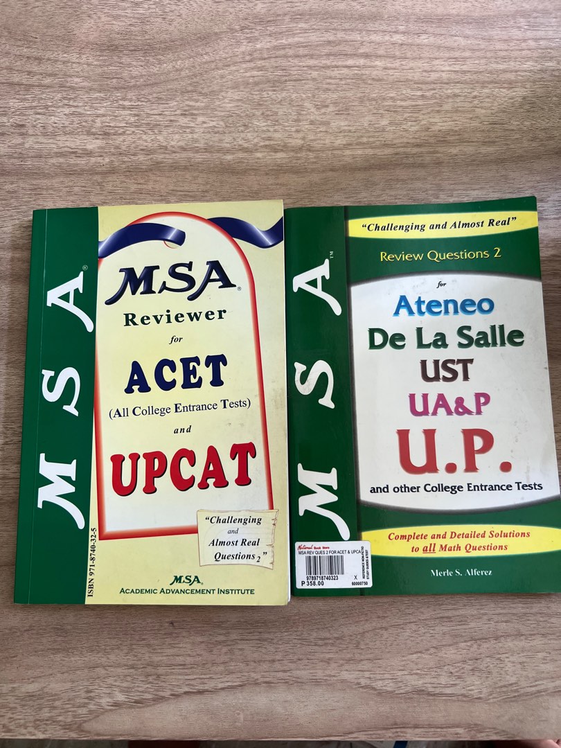 MSA ACET REVIEWER, Hobbies & Toys, Books & Magazines, Textbooks on ...