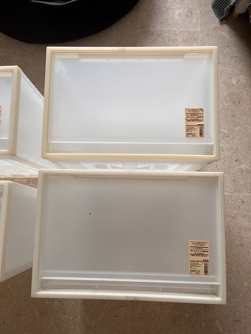 MUJI / PP storage / box / closet, Furniture & Home Living, Home ...