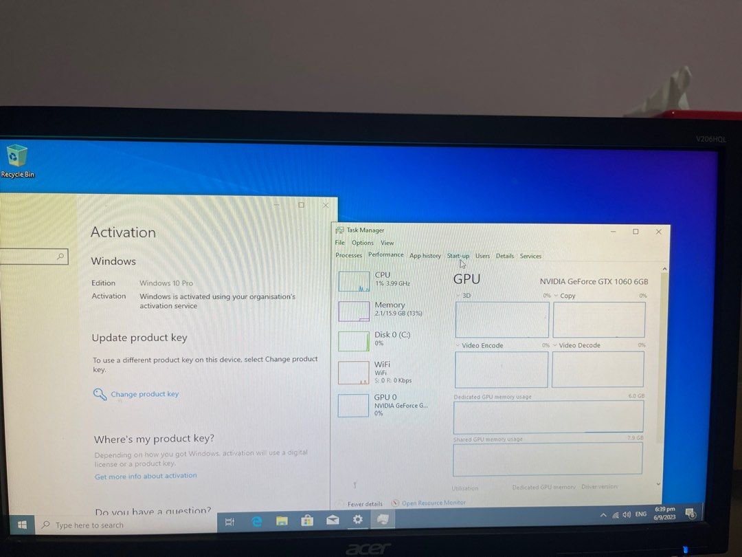 NEW 10TH GEN GAMING PC DESKTOP CPU GTX 1060 6gb 256GB SSD 16GB RAM ...
