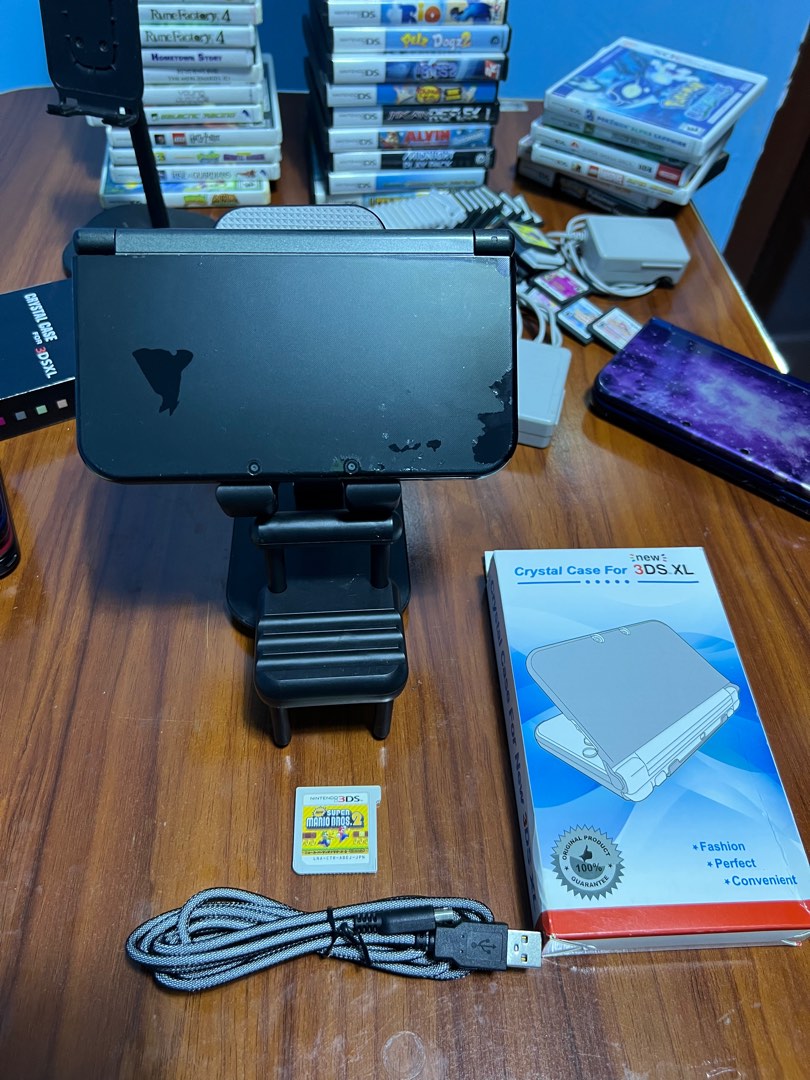 New Nintendo 3DS XL Metallic Black (IPS Top Screen, US Version, Cfw and Ready to Play!), Video ...