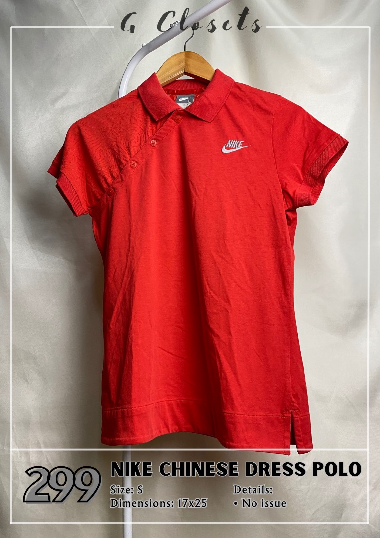 Nike Chinese dress polo, Women's Fashion, Tops, Others Tops on Carousell
