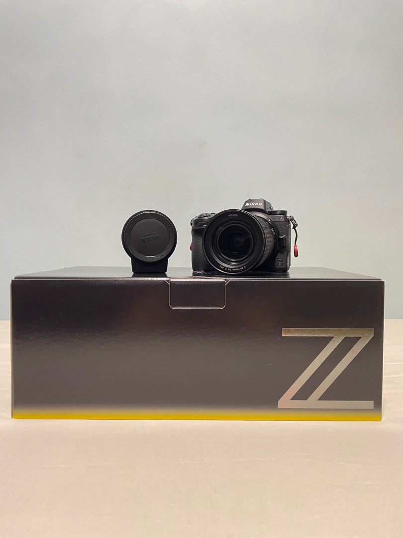 Mint Nikon Z6 Kit (low shutter) - 24-70MM F/4 S lens + FTZ I, Photography, Cameras on Carousell