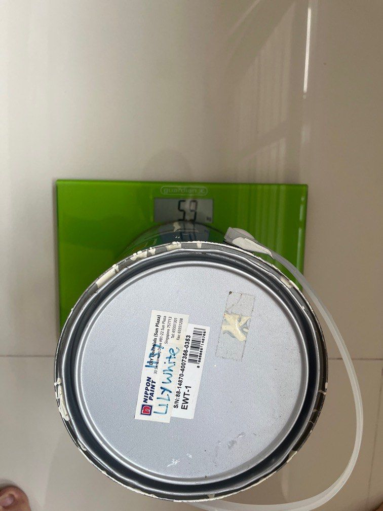 Nippon Paint Easy Wash Lily White, Furniture & Home Living, Home Decor ...