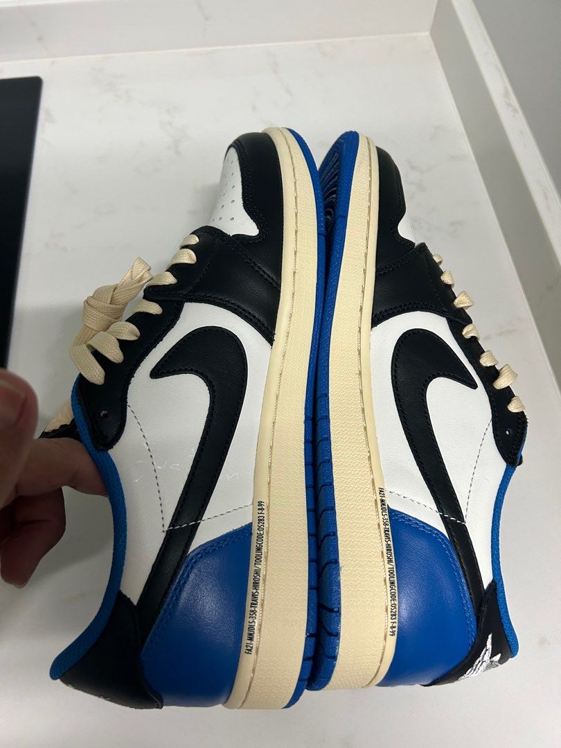 NO TRADE : us10 Nike Travis Scott Fragment Jordan 1 Leo, Men's Fashion ...
