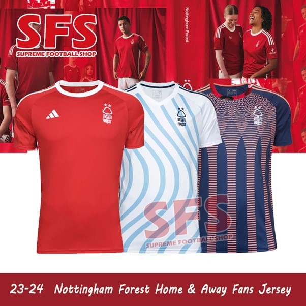 Nottingham Forest FC Fan Version Jersey 23/24 Season, Men's Fashion ...