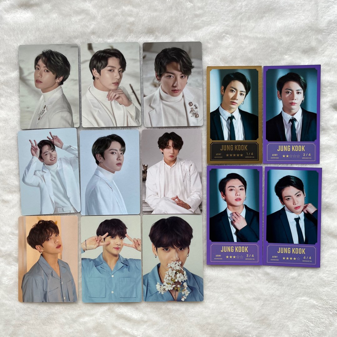 Official BTS Jungkook JK LY SY Seoul MOTS Tour BBC Message Card Mini PC Photocard TINGI, Hobbies ...