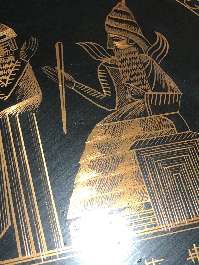 Old Sumerian tin copper plate wall display, Hobbies & Toys, Memorabilia ...