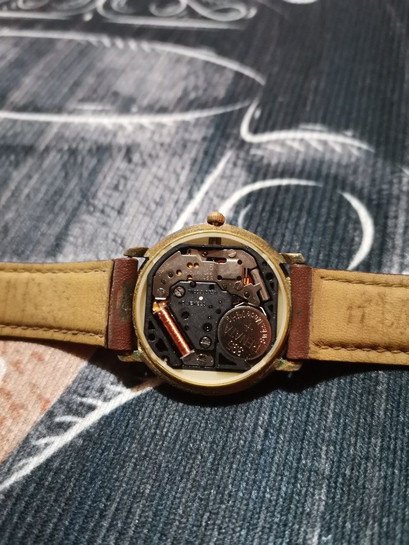 OMEGA MOON PHASE JAPAN QUARTZ MOVEMENT VINTAGE, Women's Fashion ...