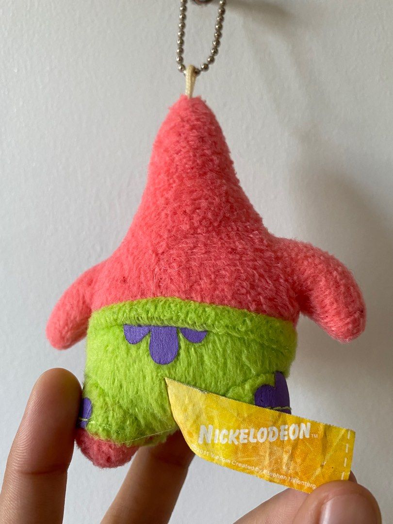 Original Nickelodeon Patrick the Starr Plush Charm Keychain Stufftoy ...