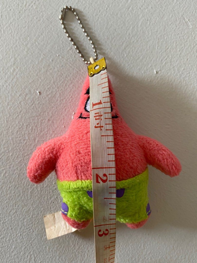 Original Nickelodeon Patrick the Starr Plush Charm Keychain Stufftoy ...