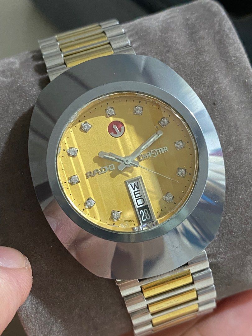 Original Rado Diastar Two-tone Mens Watch, Luxury, Watches on Carousell