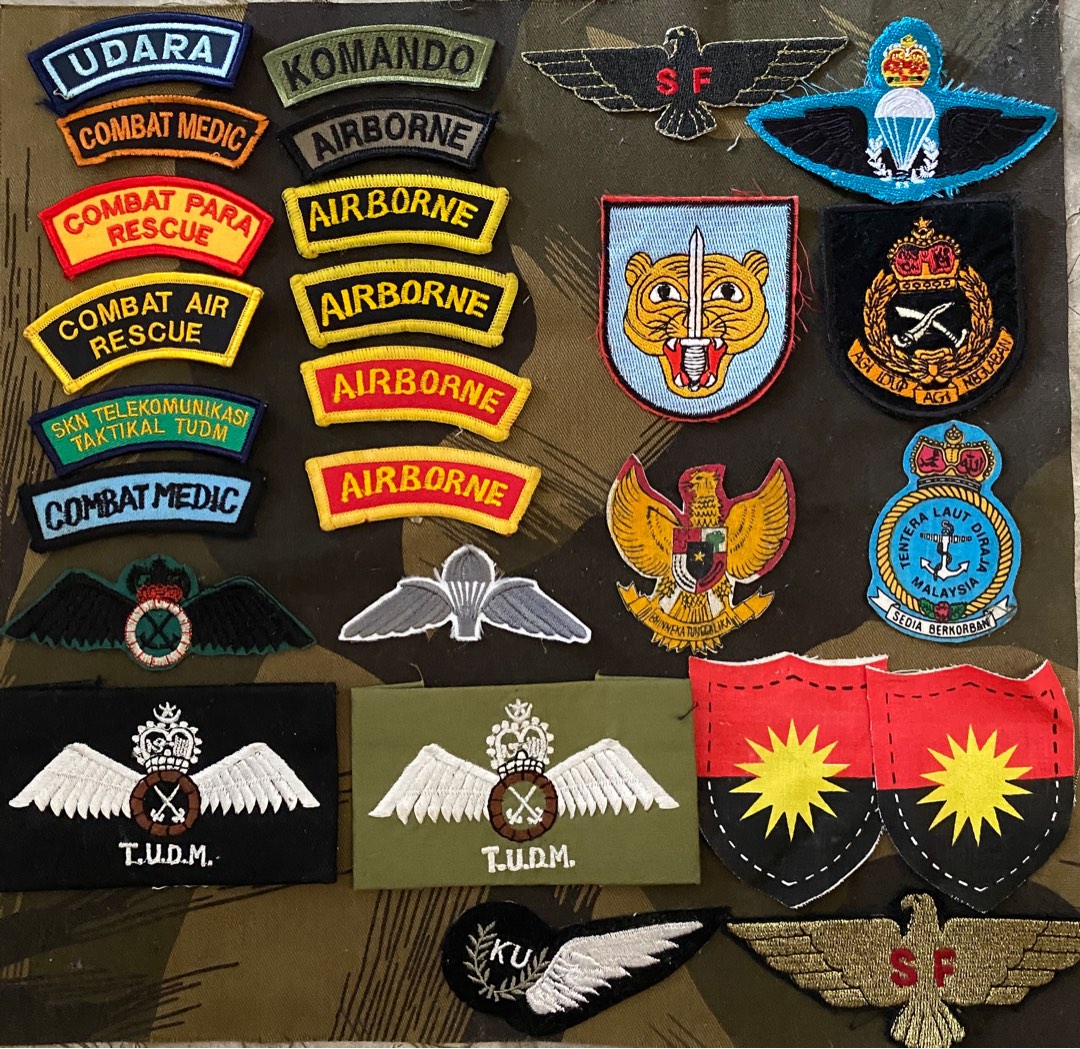 Patches badge logo askar army military brush stroke, Hobbies & Toys ...