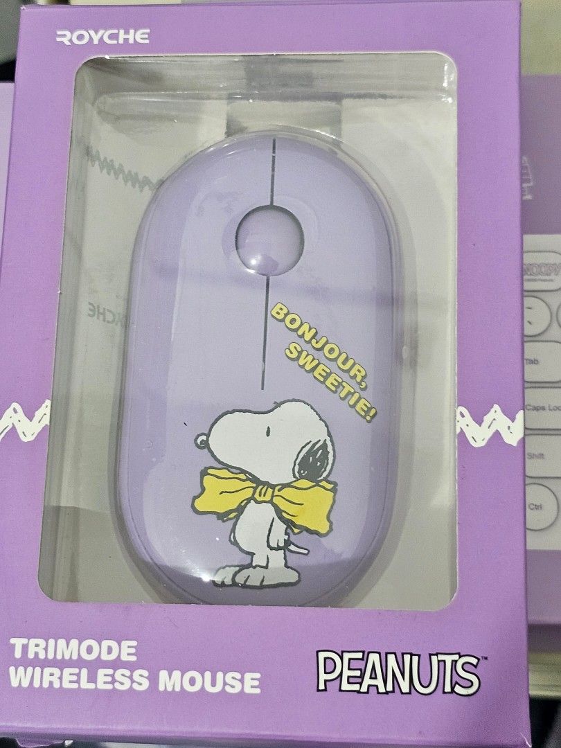 PEANUTS Snoopy ROYCHE Bluetooth Mouse 2.4Ghz wireless Silent Mouse ...
