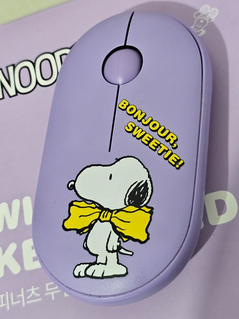 PEANUTS Snoopy ROYCHE Bluetooth Mouse 2.4Ghz wireless Silent Mouse ...