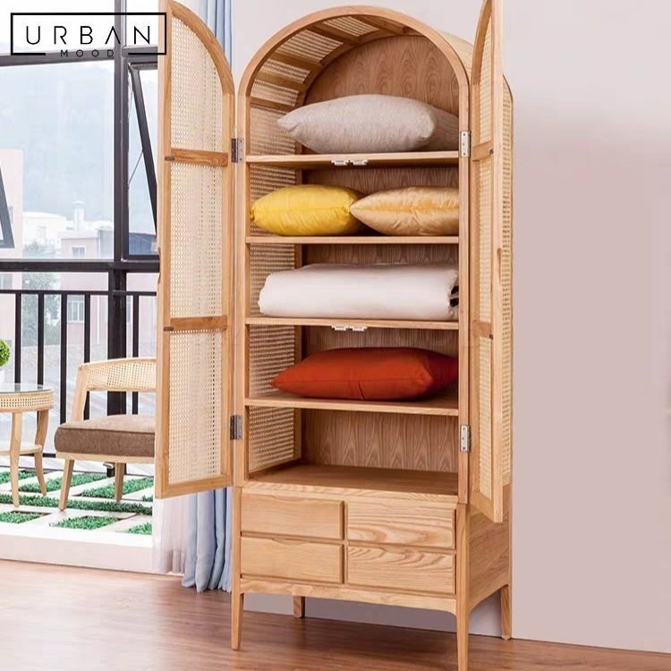 PEP Japandi Rattan Cabinet, Furniture & Home Living, Furniture, Shelves ...