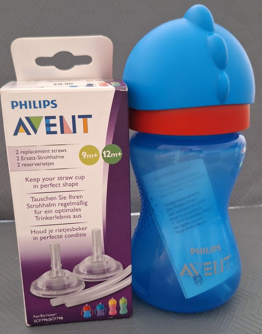 Philips Avent My Bendy Straw Cup with replacement straws, Babies & Kids ...