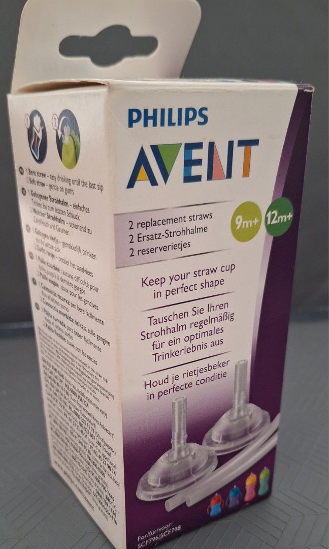 Philips Avent My Bendy Straw Cup with replacement straws, Babies & Kids ...