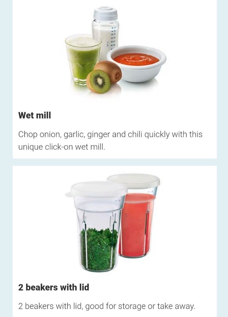 Philips Mini Blender with Wet and Dry Mills, TV & Home Appliances ...