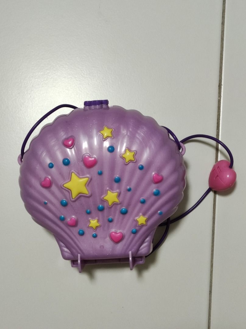 Polly Pocket Tiny Power Seashell Purse Compact with Wearable Strap ...