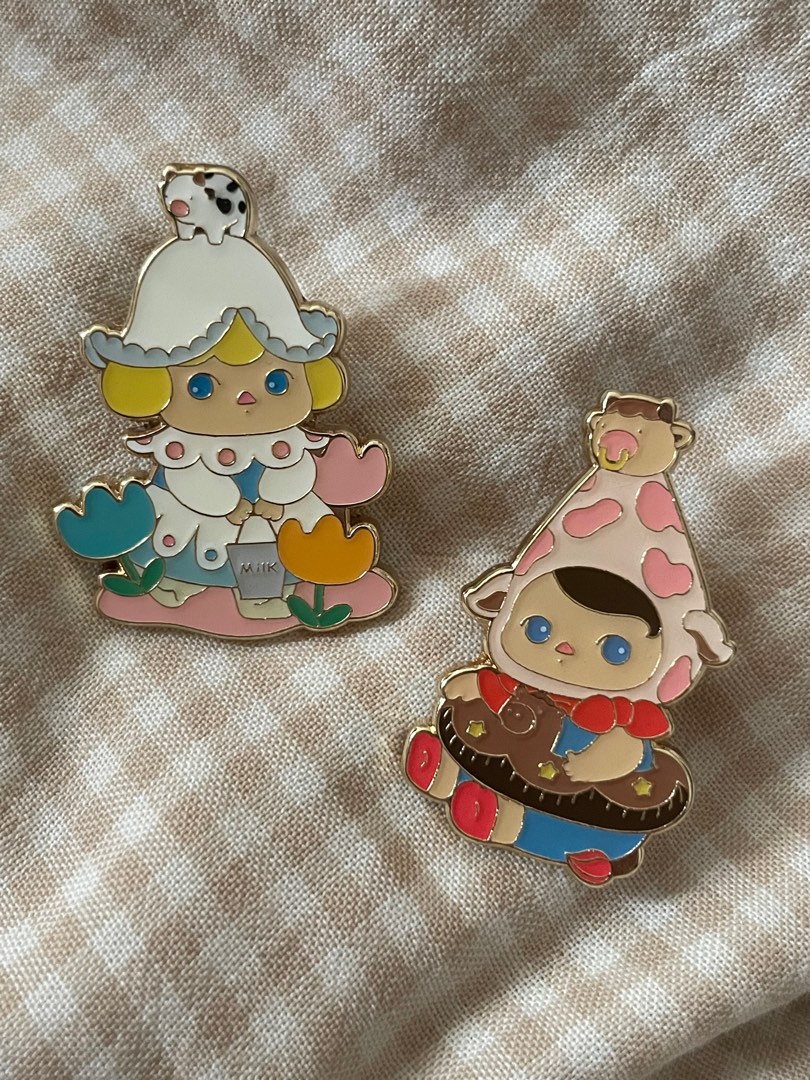 Pop Mart Pucky Milk Babies Pin, Women's Fashion, Watches & Accessories ...