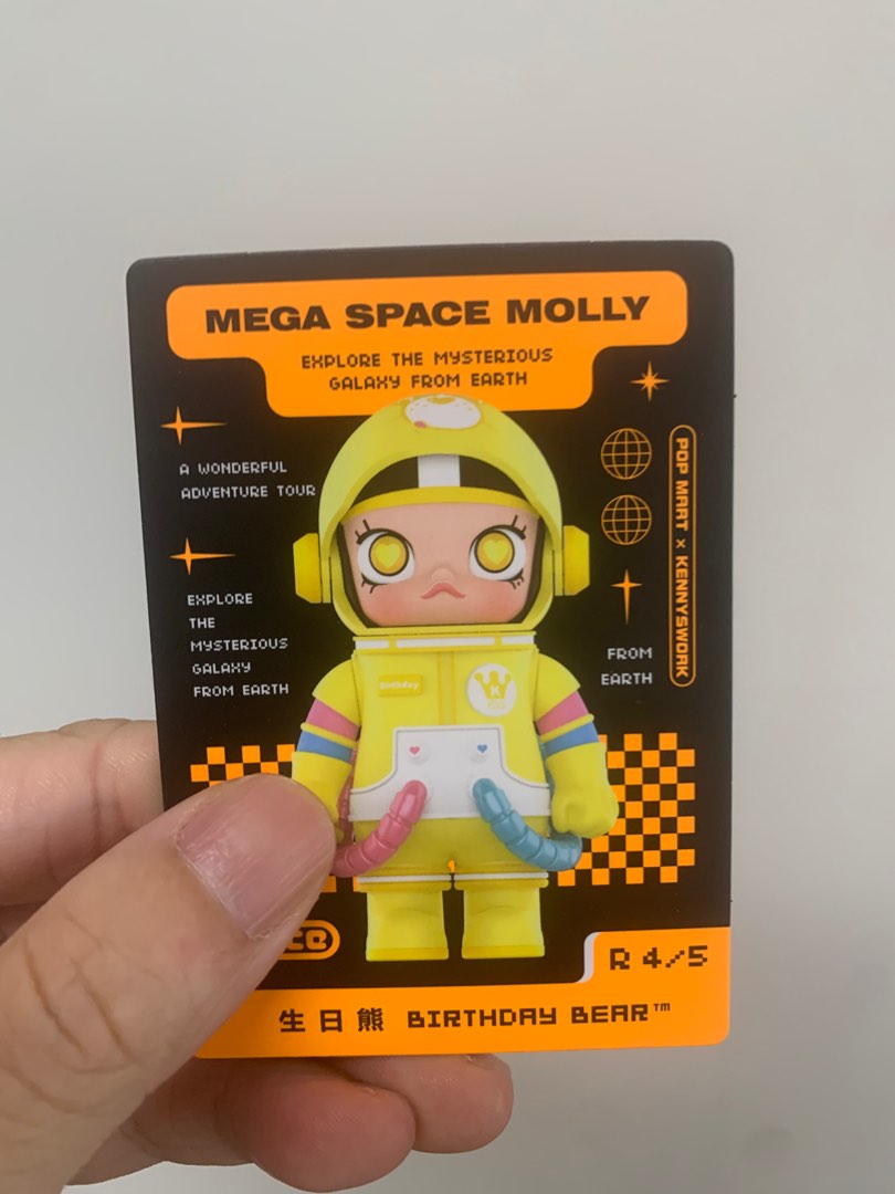 Popmart secret Molly space birthday bear, Hobbies & Toys, Toys & Games ...