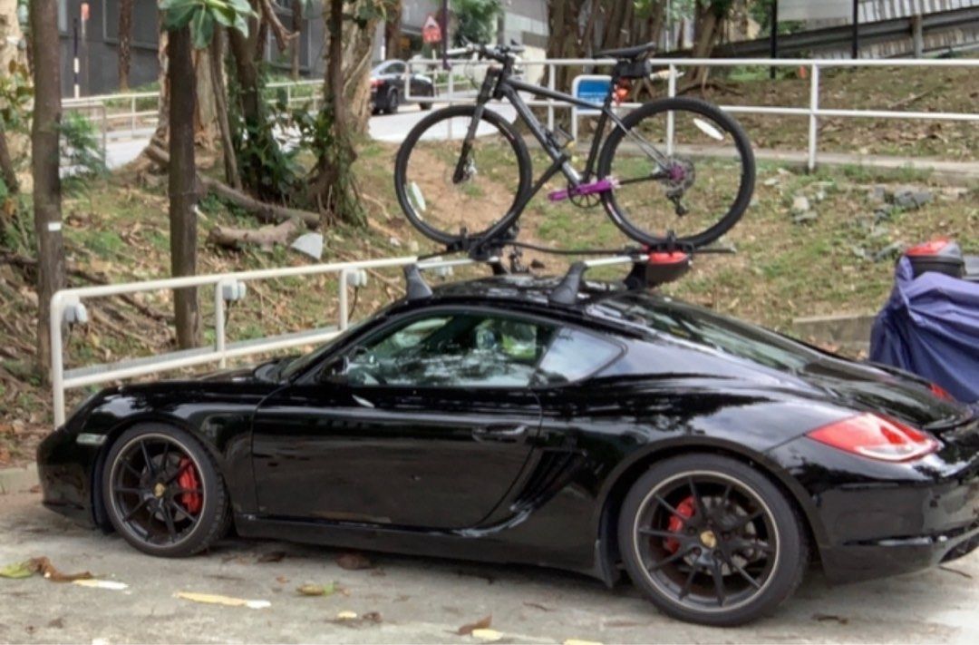Porsche bike rack for Cayman and roof transport system 987C, 汽車配件, 其他 ...