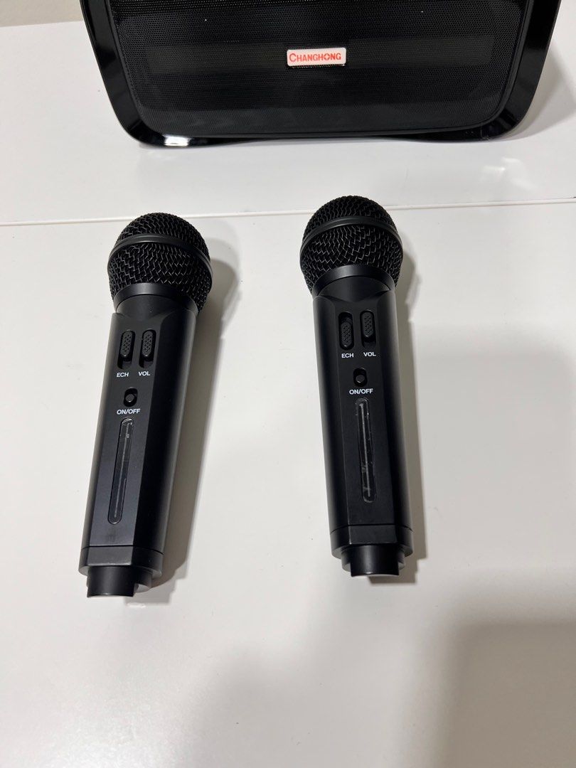 Portable Home KTV Karaoke Set with 2 Wireless Mics, Audio, Portable ...