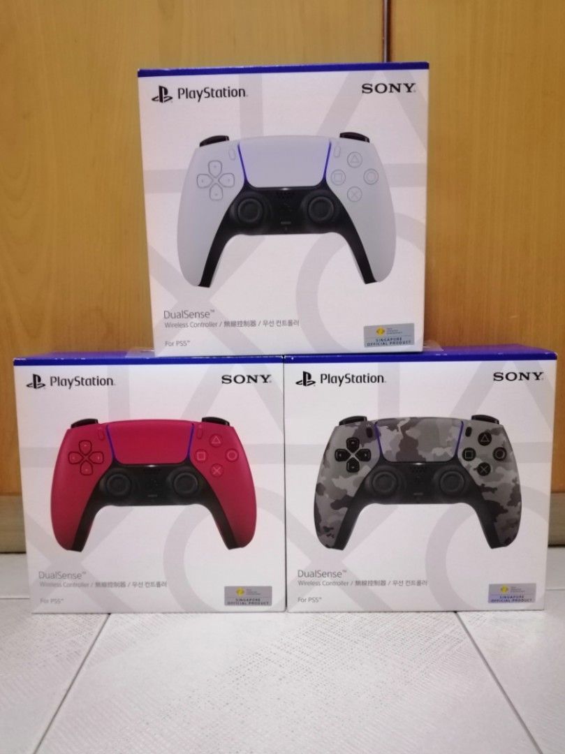 PS5 Dualsense Controller white cosmic red camouflage playstation, Video ...