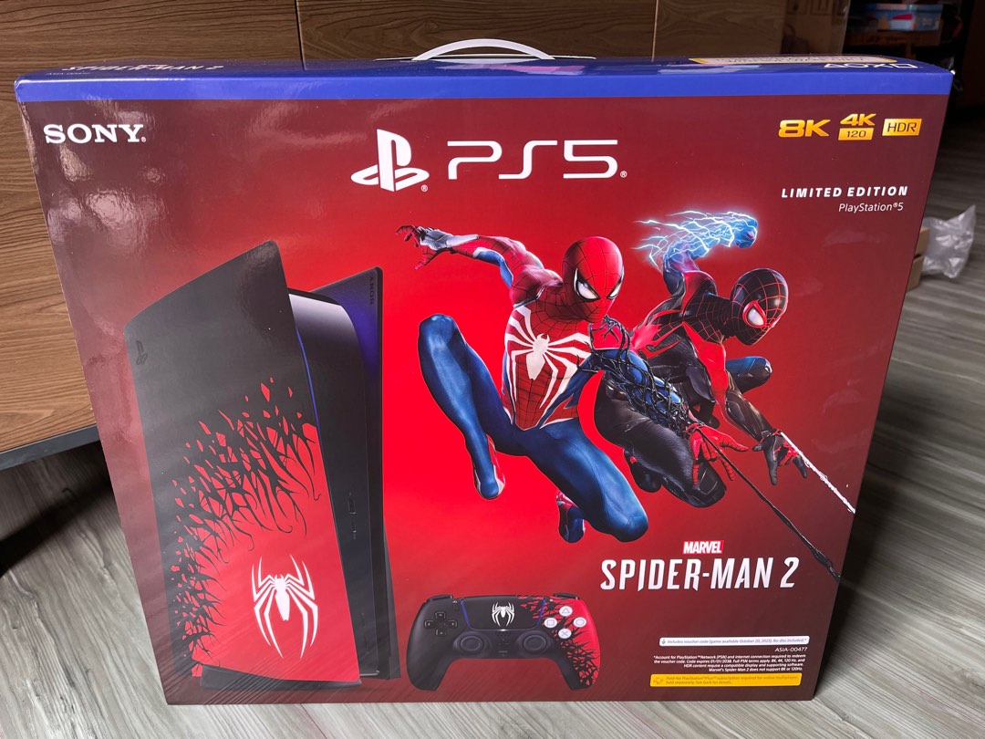 Ps5 Spider-man 2 console, Video Gaming, Video Game Consoles ...