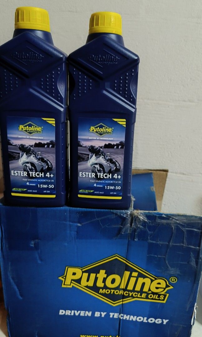 Putoline engine oil 15w50 2 bottles, Motorcycles, Motorcycle ...