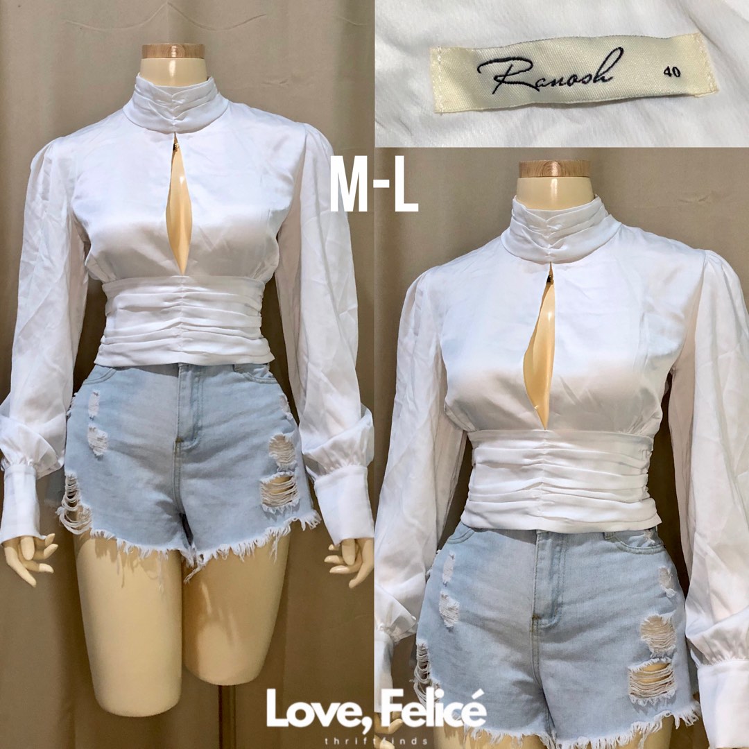 RANOSH HQ Satin Tops, Women's Fashion, Tops, Others Tops on Carousell