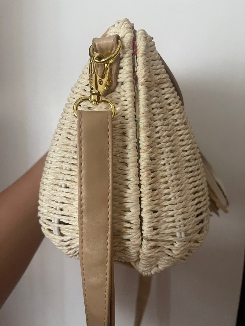 Rattan Crossbody Bag, Women's Fashion, Bags & Wallets, Cross-body Bags ...