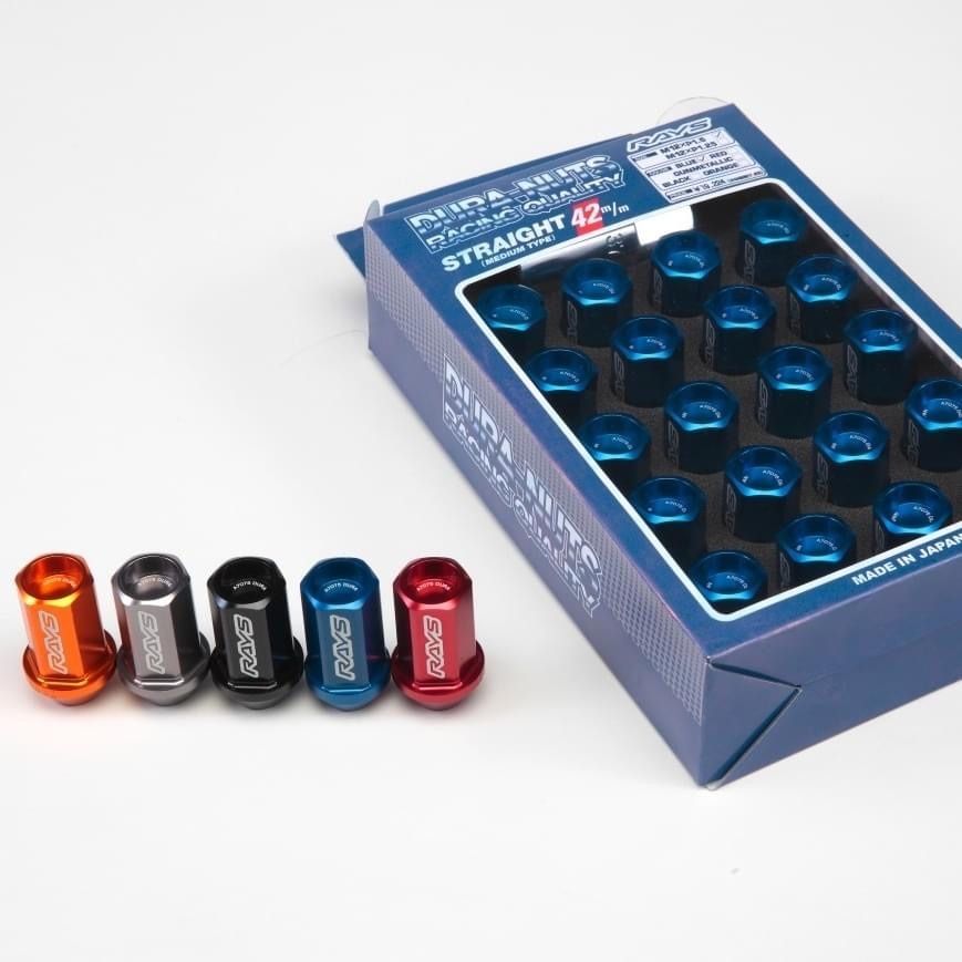 RAYS DURALUMIN LOCK NUT SET M14X1.5 TESLA MODLE S, MODEL 3, MODEL X ...