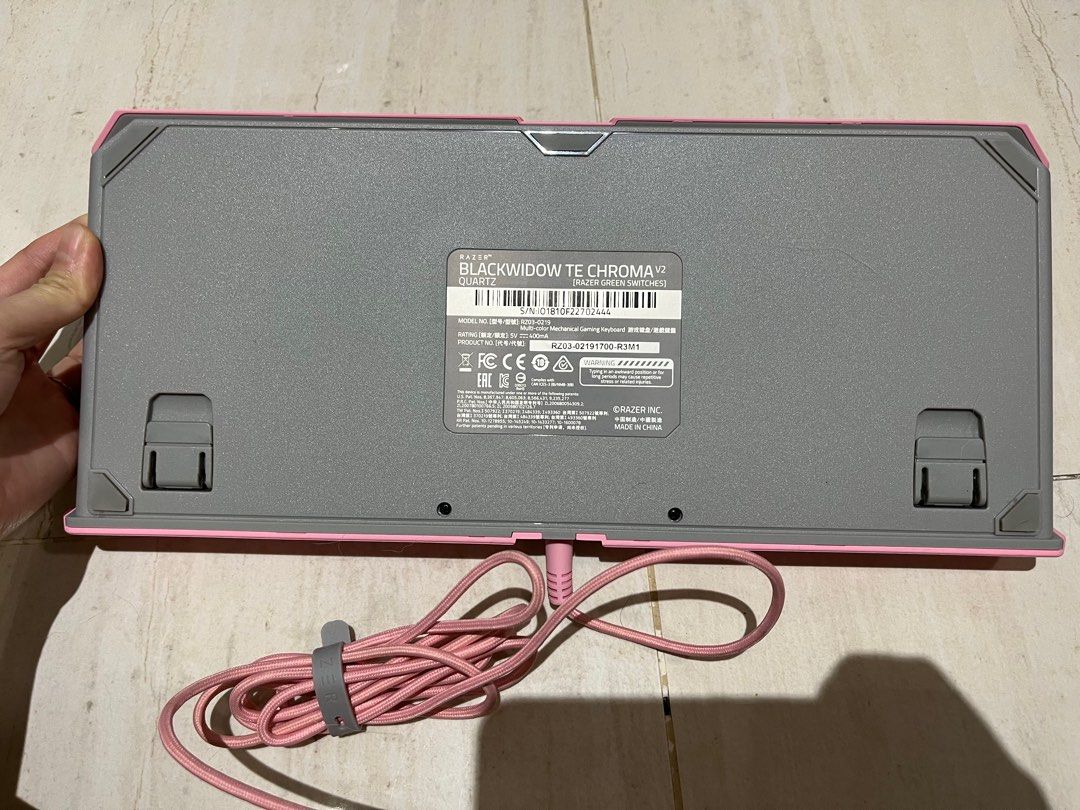 Razer Pink Mechanical Gaming Keyboard BlackWidow TE Chroma V2 ...