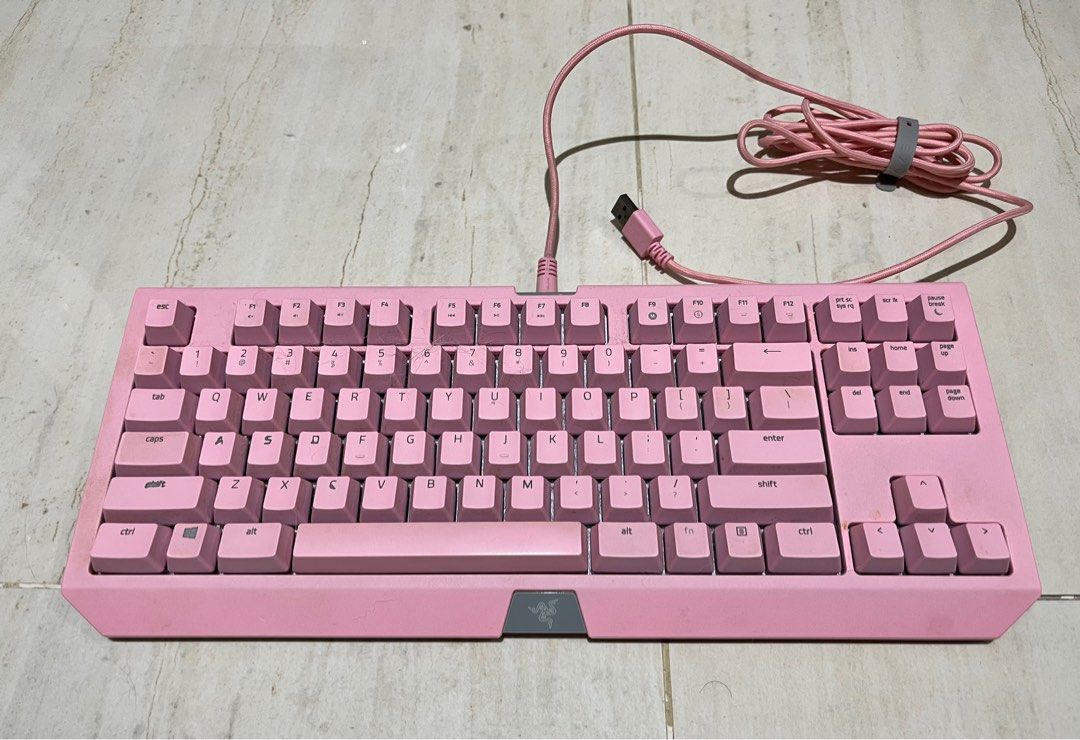 Razer Pink Mechanical Gaming Keyboard BlackWidow TE Chroma V2 ...